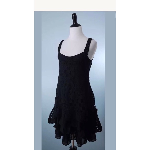 Ryu | Dresses | Ryu Black Crochet Dress Small | Poshmark